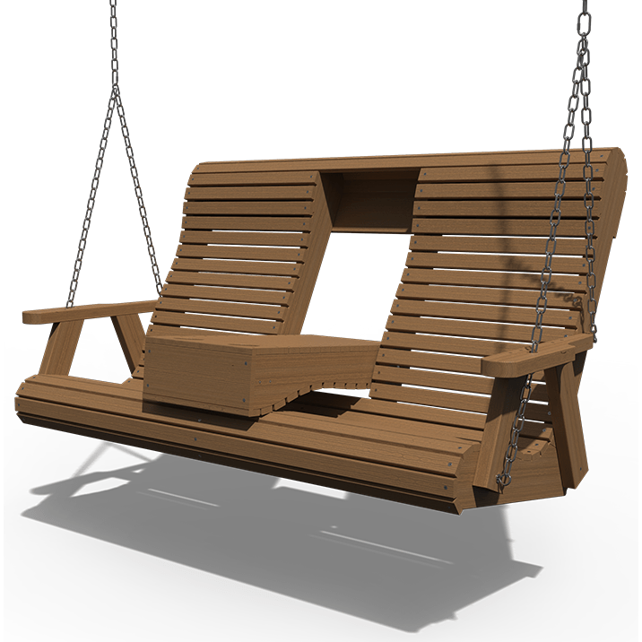 Pressure Treated Pine 5′ Rollback Swing with Console – Float In Air